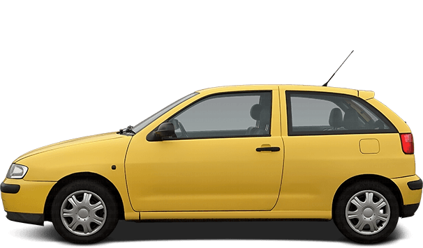 Seat Ibiza 1999-2002 Dimensions Side View