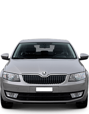Skoda Octavia 2012-2016 Dimensions Front View