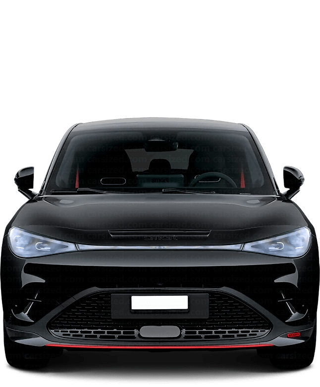 Abmessungen: smart #3 2023-heute vs. smart #1 2022-heute