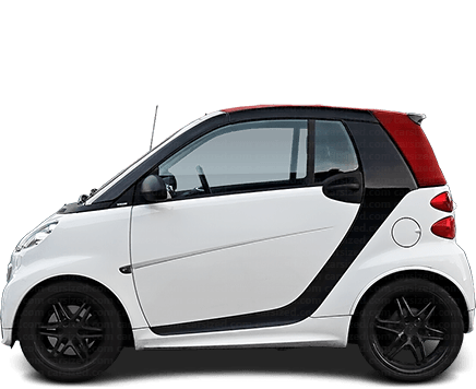 smart ForTwo 2012-2015 Dimensions Side View