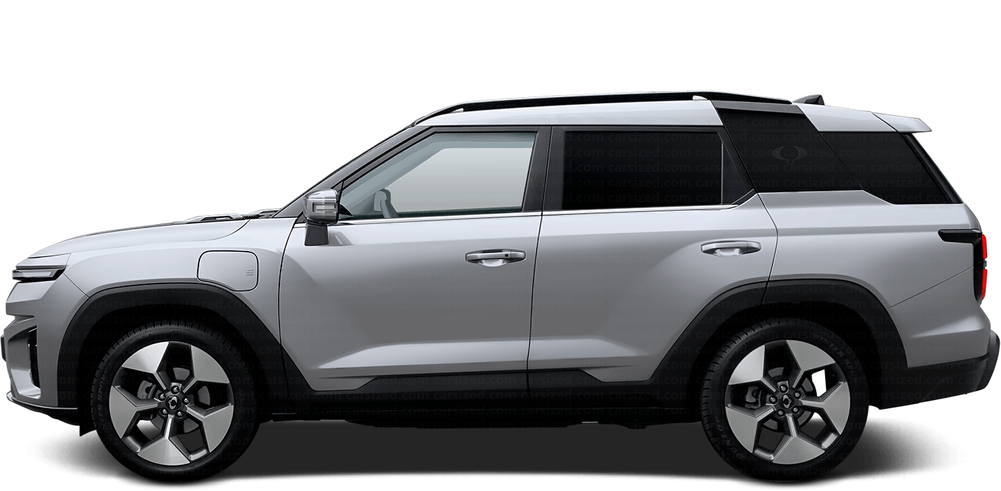 Abmessungen: SsangYong Torres 2023-heute vs. Ford Capri 2024-heute