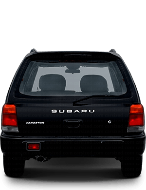 Subaru Forester 1997-2001 Dimensions Rear View