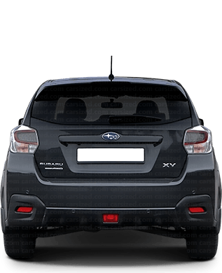 Subaru XV Crosstrek 2012-2017 Dimensions Rear View