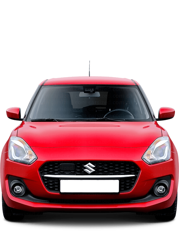 Dimensions: Ford Fiesta 2017-present vs. Suzuki Swift 2020-2023