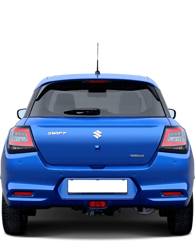 Dimensions: Suzuki Swift 2023-present vs. Volkswagen Golf 2008-2014