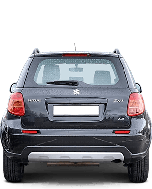 Suzuki SX4 2006-2014 Dimensions Rear View