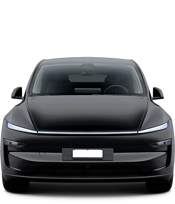 Dimensions: Tesla Model Y 2025-présent vs. Volkswagen T-Roc 2017-2021