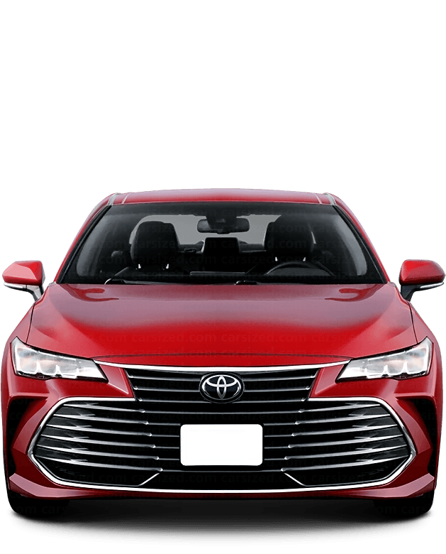 Dimensions: Toyota Avalon 2018-2022 vs. Kia EV3 2024-present