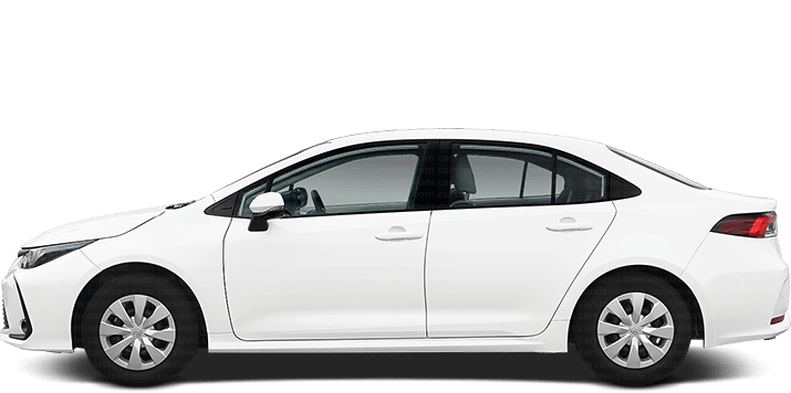 Dimensions: Toyota Corolla 2018-present vs. Tesla Model Y 2025-present