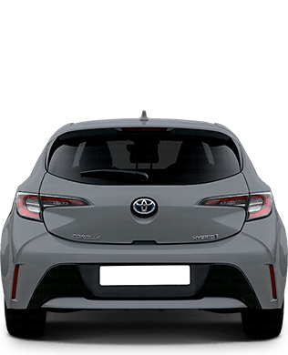 Toyota Corolla 2018-2023 Dimensions Rear View