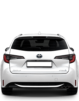 Toyota Corolla 2018-present Dimensions Rear View