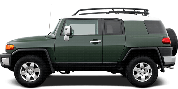 Dimensions: Toyota FJ Cruiser 2006-2022 vs. Porsche 911 1993-1998