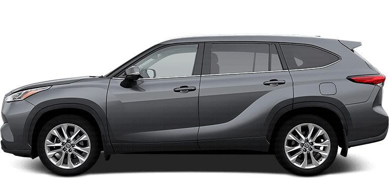 Abmessungen: Tesla Model Y 2025-heute vs. Toyota Highlander 2019-heute