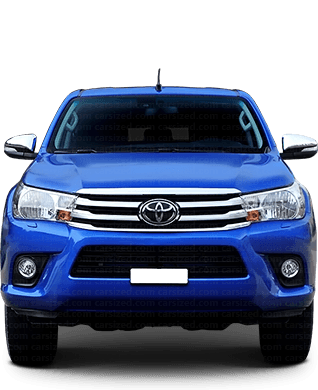 Dimensions: Toyota Hilux 2016-2020 vs. Toyota RAV4 2019-2025