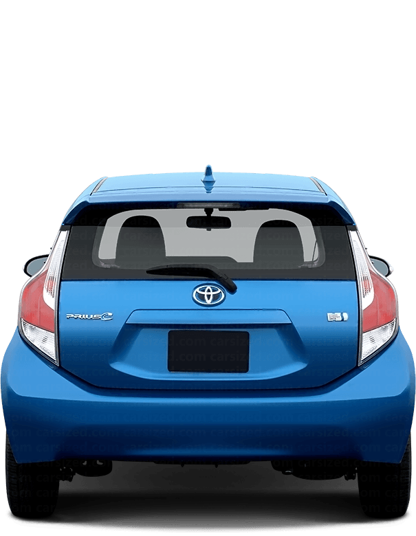 Dimensions: Toyota Corolla 2022-present vs. Toyota Prius C 2011-2021