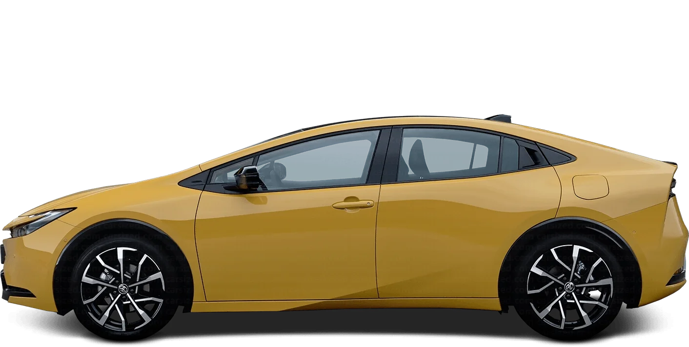 Dimensions: Toyota C-HR 2023-present vs. Toyota Prius 2022-present