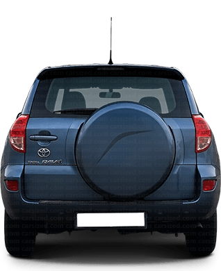 Toyota RAV4 2005-2012 Dimensions Rear View