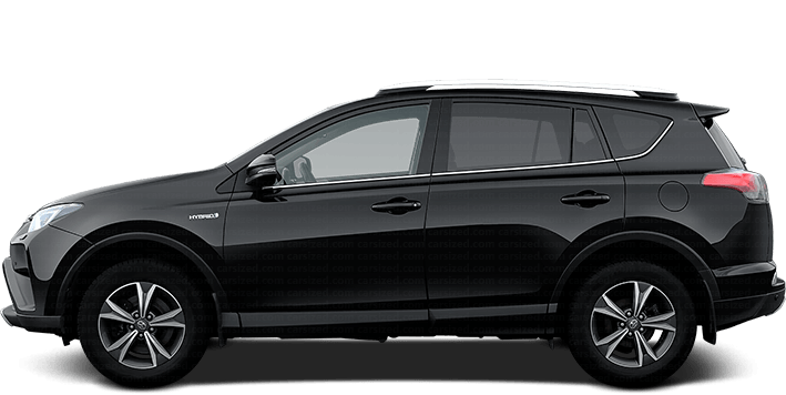 Dimensions: Toyota Land Cruiser 2007-2012 vs. Toyota RAV4 2016-2018