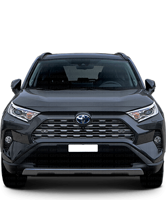 Toyota RAV4 2019-presente Dimensiones Vista frontal