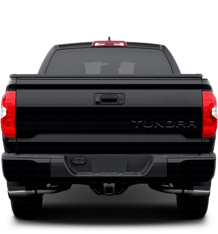 Toyota Tundra 2014-2021 Dimensions Rear View