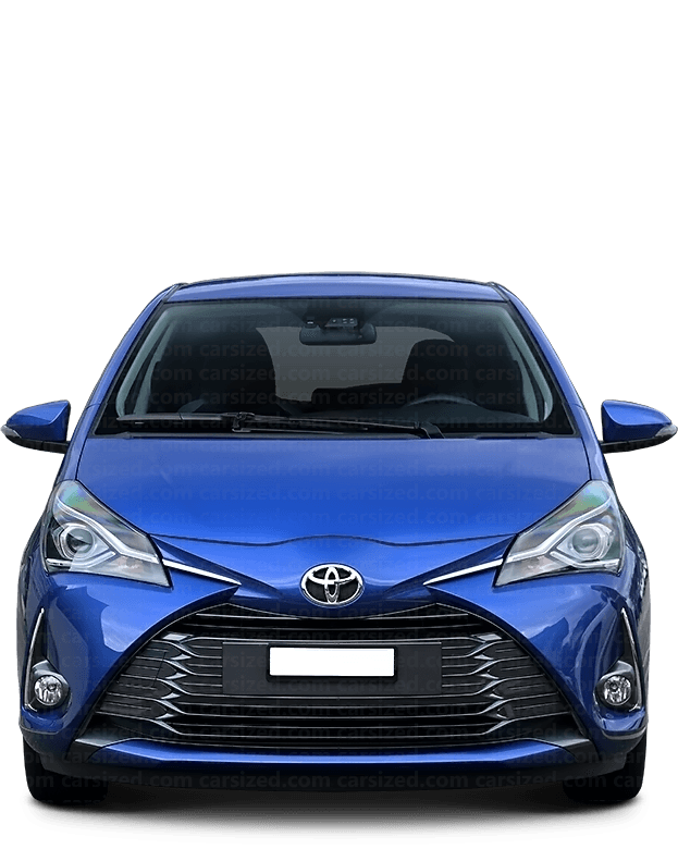 Dimensions: Toyota Yaris 2017-2020 vs. Mazda 2 2014-2019