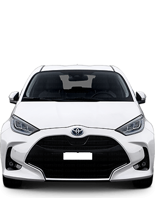Toyota Yaris 2020-present Dimensions Front View