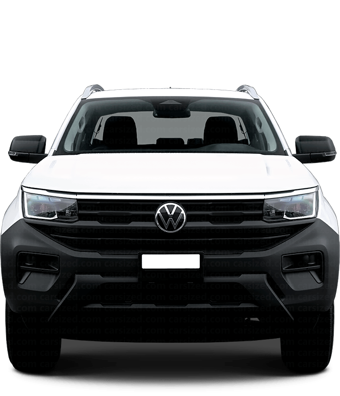 Volkswagen Amarok 2022-present Dimensions Front View