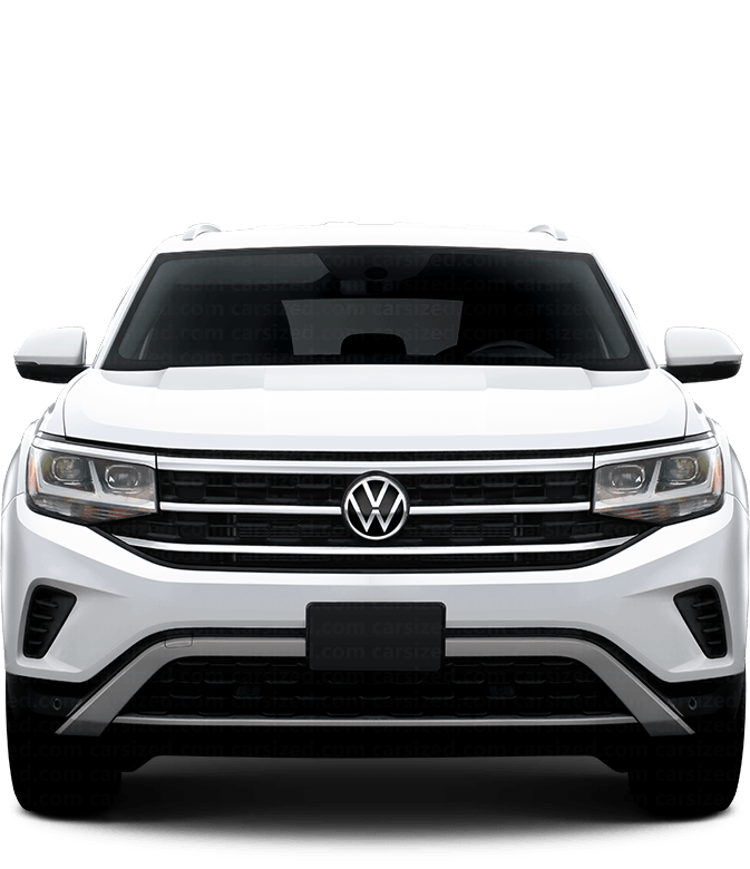 Volkswagen Atlas Cross Sport 2020-present Dimensions Front View