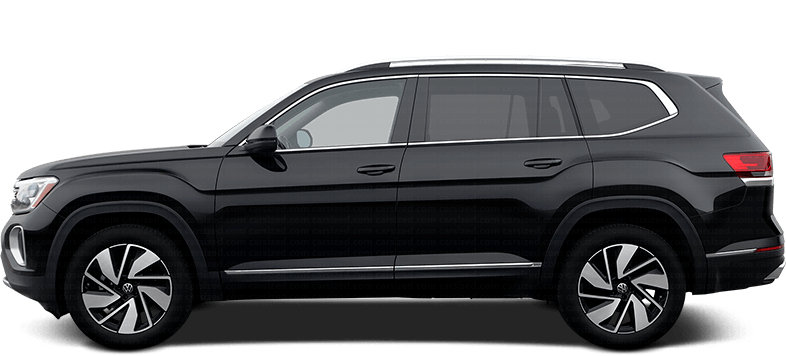 Dimensions: Audi A5 2024-present vs. Volkswagen Atlas 2023-present