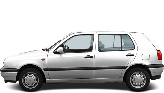 Dimensions: Audi Q6 e-tron 2023-present vs. Volkswagen Golf 1991-2000