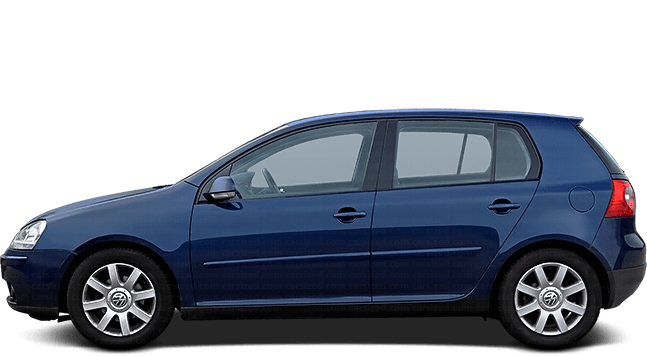 Dimensions: Volkswagen Golf 2003-2009 vs. Mercedes-Benz AMG GT 2023-present