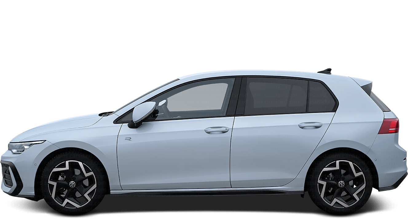 Dimensions: Volkswagen Golf 2024-present vs. DS 3 2009-2016