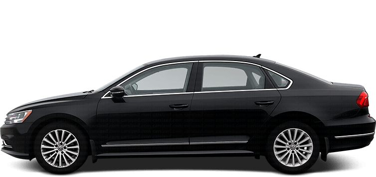 Dimensions: Dacia Sandero 2020-present vs. Volkswagen Passat 2015-2019