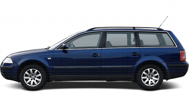 Dimensions: Toyota Hilux 2016-2020 vs. Volkswagen Passat 2000-2005