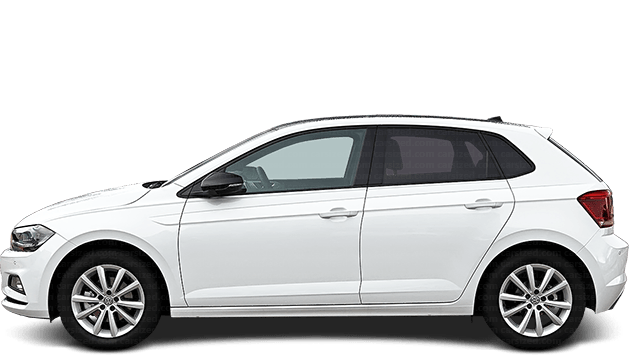 Volkswagen Polo 2018-2021 Dimensions Side View