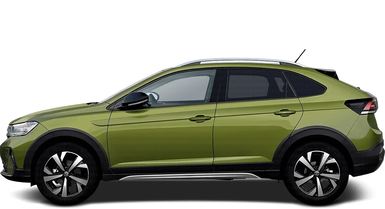 Dimensions: Volkswagen Taigo 2020-present vs. Volkswagen Golf 2019-2024