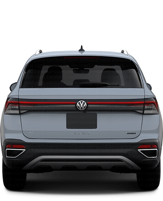 Dimensions: Volkswagen Taos 2024-present vs. Volkswagen Passat 2010-2014