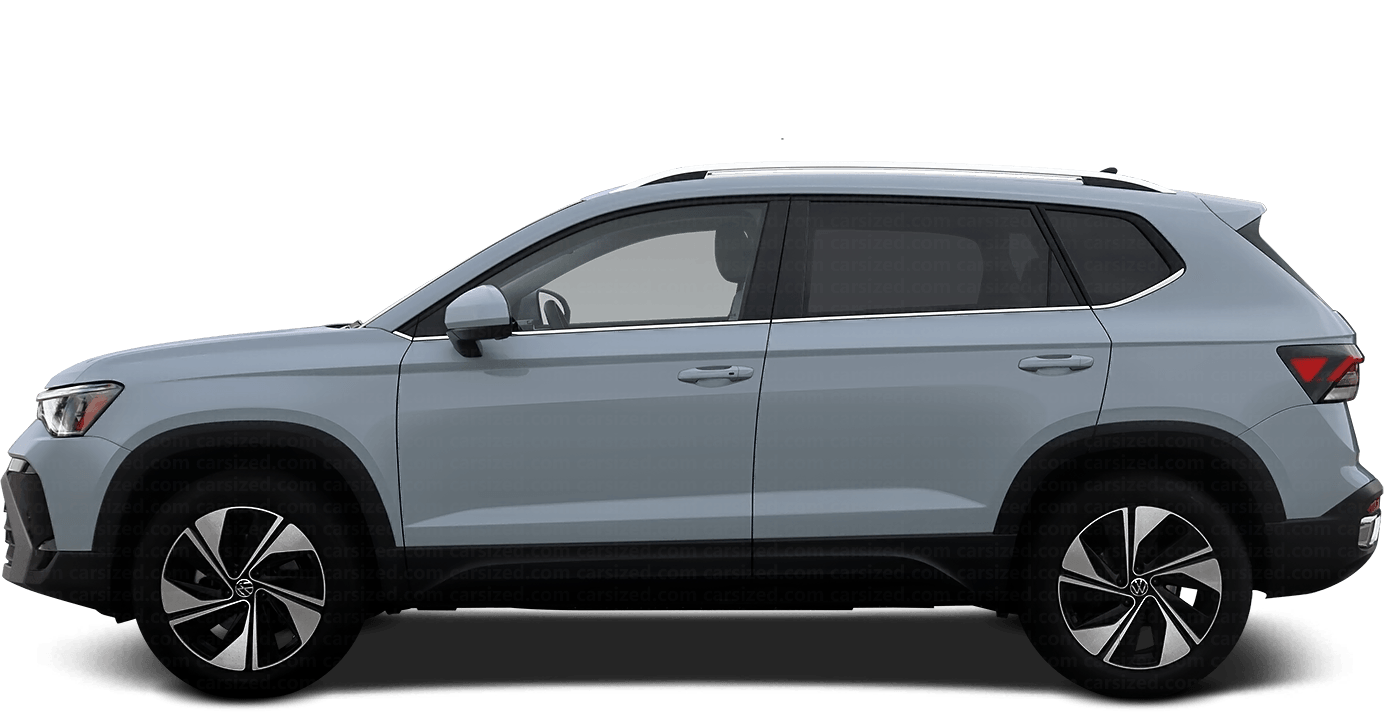 Dimensions: Volkswagen Taos 2024-present vs. Mitsubishi ASX 2022-present