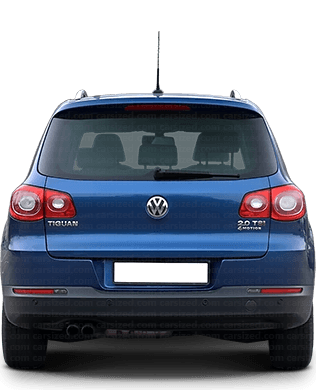 Volkswagen Tiguan 2007-2011 Dimensions Rear View