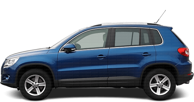 Dimensions: Volkswagen Tiguan 2007-2011 vs. Honda Odyssey 1998-2004