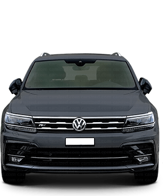 Volkswagen Tiguan 2016-2020 Dimensions Front View