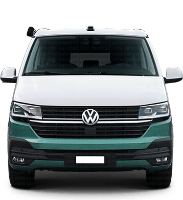 Volkswagen Transporter 2019-2021 Dimensions Front View