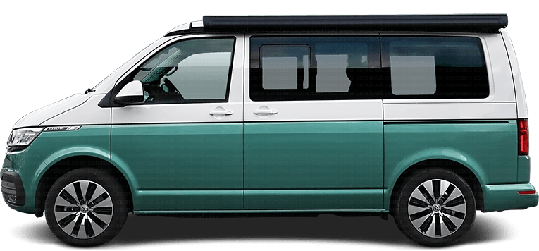 Volkswagen Transporter 2019-2021 Dimensions Side View