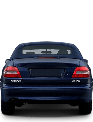 Volvo C70 1997-2003 Dimensions Rear View