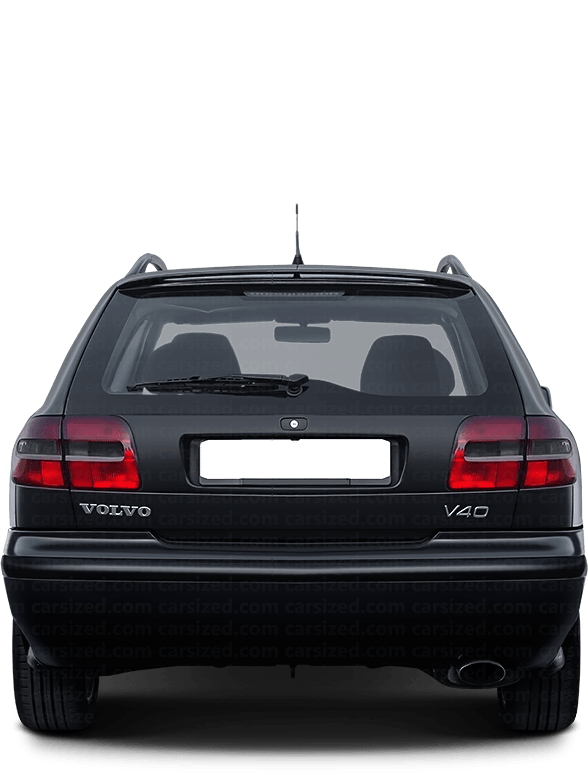Volvo V40 1995-2000 Dimensions Rear View