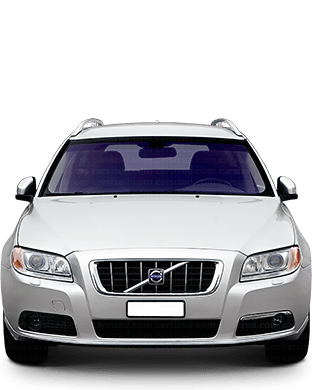 Volvo V70 2007-2013 Dimensions Front View